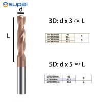China Precision Drill Bits Polished Surface Flute Type For CNC Machining for sale