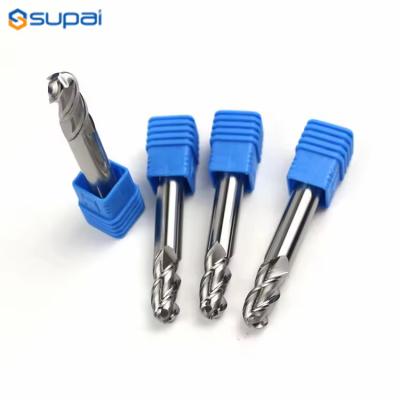 China 30° Helix Angle Carbide Ball Nose End Mill for Right Hand Cutting Direction Choice for sale