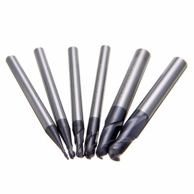 Cina Fabbricazione a base di carburo di gomma con naso a sfera indurito HRC50 2 flauto 1-20mm Strumenti personalizzati in vendita