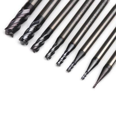 China Wolfraam staal vierkant snijdoorscheiding 4 fluite 1 - 25 mm Diameter slijtage bestand Te koop