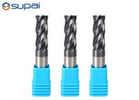 China Solid Carbide Rough Cut End Mill CNC Working 35 Degree Helix Angle For Cast Iron for sale
