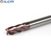 China Long Neck Solid Carbide End Mill CNC Tooling System HRC55 4 Flute Excellent Performance for sale