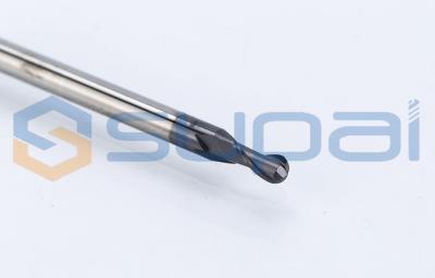 China 2 Flutes Ball Nose Solid Carbide End Mills CNC Milling Cutter R0.5 0.75mm CNC Tools Milling Cutter for sale