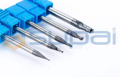 China 2 Flutes Ball Nose Solid Carbide End Mills CNC Milling Cutter R0.5 0.75mm CNC Tools Milling Cutter for sale