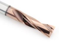 China Supal Tools Solid Tungsten Carbide End Mill 2 Flutes Flat End Drill With Coating for sale
