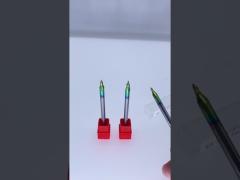 習慣は固体炭化物のエンド ミルのダイヤモンドCNC PCDのルーター ビットに用具を使う