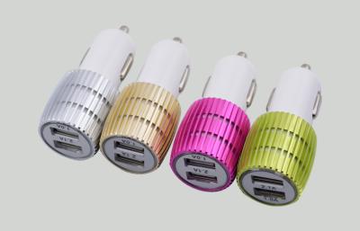 China High Speed Charge 3.1Amp Smartphone Car Charger with Double usb Port For Cell phone for sale