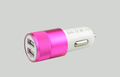 China Aulminum Samsung Car Charger USB 5V 3A In Car Cigarette Multi Port for sale