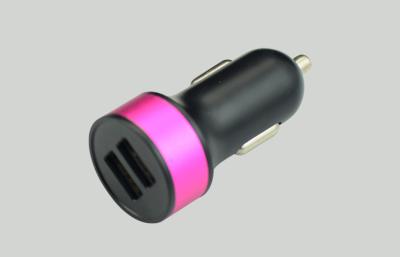 China Golden Ring Dual USB Car Adapter High Efficiency Charger Emergency for sale