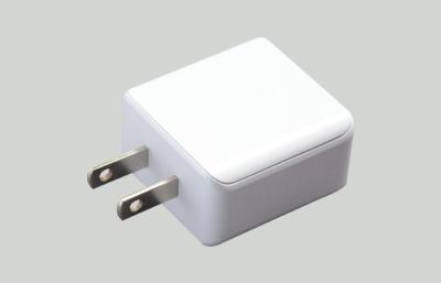 China Foldable Flat Plug Dual USB power supply , USB Charger For Mobile / SamSung for sale