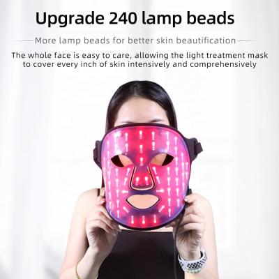 China 40*29.5cm LED Gesichtsmaske 4 Farben Licht Photon Akne Behandlung Aufhellung Silikon Hautpflege zu verkaufen