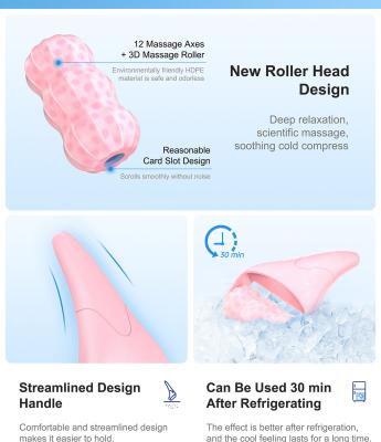 Cina 2024 Massaggio Facial Ice Roller con Cassa in Silicone Area bersaglio Faccia Anti-Pulpness in vendita