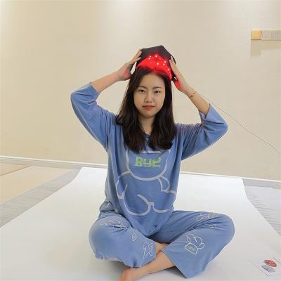 中国 3番目のギア 赤色LEDライト療法キャップ 自然な髪の成長を促進するために 120 ランプビーズ 販売のため