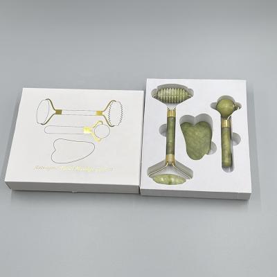 Cina Prodotti di bellezza Jade Roller Logo Private Label Anti Aging Therapy Green Jade Eye Roller in vendita