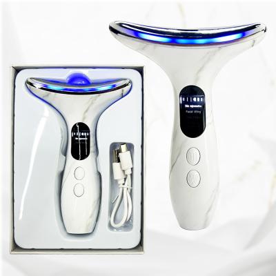 Cina Dispositivo elettrico per il collo e il viso Anti-rughe Anti-invecchiamento Massaggio EMS 7 in 1 tappi Tipo altro in vendita