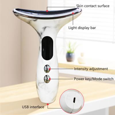 Cina Dispositivo elettrico per sollevare il collo e il viso Anti-rughe Anti-invecchiamento Stretta della pelle Caldo e freddo in vendita