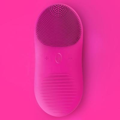 China Ultrasonic Facial Cleansing Brush Shock Comfort Silicone Wireless Charging 130*56*28 for sale