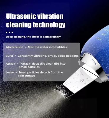 China Skin Scrubber Ultrasonic Technology for Deep Cleansing and Blackhead Removal on Face for sale