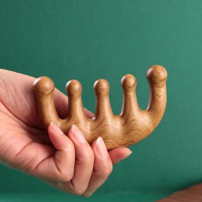 Cina Combine Meridiano di Sandalo per la salute del cuoio capelluto Combine per massaggi con denti larghi in vendita