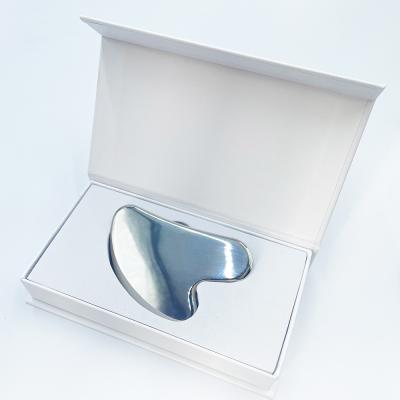 Cina Massaggio del viso per la sanità Roller oro in acciaio inossidabile Gua Sha Set per collo e viso in vendita