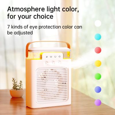 China Portable Mini Cooler 6inch Black White Rechargeable Fold USB Cooling Fan with Battery for sale