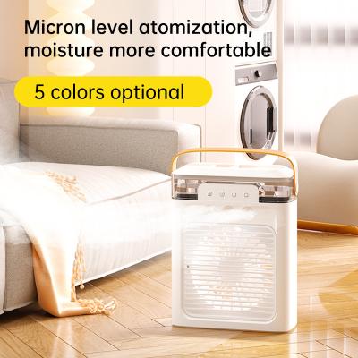China 2024USB Portable Rechargeable Mini Room Water Air Cooler with Battery USB Foldable Fan for sale