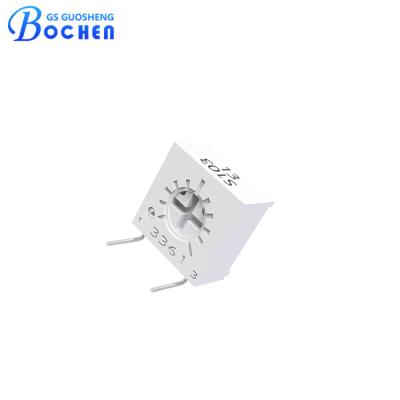 중국 3361 시리즈 10k 오hm 0.25W 1/4 " 단일 턴 정사 SMD 트림머 트림 포텐시오미터 판매용