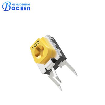 Chine 103 Potentiomètre à film de carbone à réglage latéral 2k Ohm WH06-1C à vendre