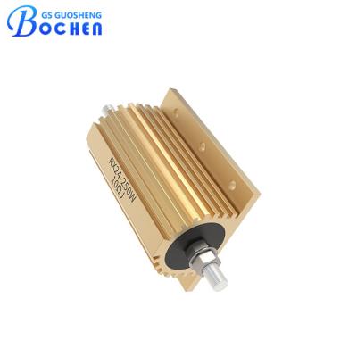 China Glod Aluminum Housed Power Wirewound Resistor RX24 250w 10 Ohms 5% for sale