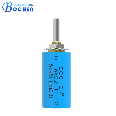 China BOCHEN WXD2-11 5k Ohm Wirewound Potentiometer 5% Tolerance for sale