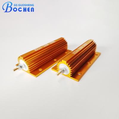 RX24 100W Hoge isolatie Dynamisch goud Aluminium remweerstand Aluminium ingebouwde remweerstand voor belastingapparatuur