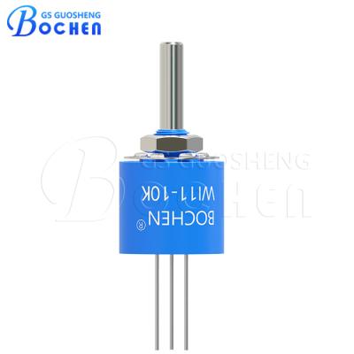 China WI11 1w Round Cermet 10k Trimpot Trimmer Potentiometer 10 Ohms To 5 Megohms for sale