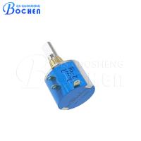 Quality OEM 5 turn 100k 100 Ohm Wire Wound Potentiometer With Flat Shaft WXD5 for sale