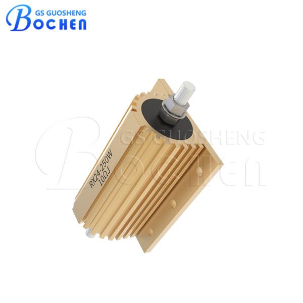Quality Gold Aluminum Housed Power Wirewound Resistor RX24 250w 10 Ohms 5% for sale