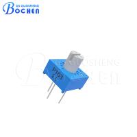 Quality Square Through Hole Single Turn Cermet Trimmer Precision Potentiometer 3362 0.5w for sale