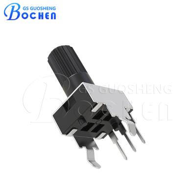 China Industrial Carbon Film RV09 10k Rotary Potentiometer Vertical Adjustable Witn 12.5mm Shaft for sale