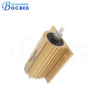 China RX24 250W 10ΩJ Gold Aluminum Housed Wirewound Power Resistor with Screw Terminals for Industrial Applications for sale