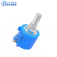 China 3590S Multiturn Precision Rotary Wirewound Potentiometer 2W 10K-100K Ohms with ±0.25% Linearity for sale