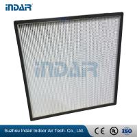 China Ultra Thin Design Mini Pleat HEPA Filter Space Saving High Dust Loading Capacity for sale
