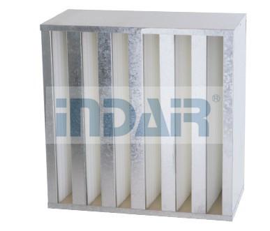 China Bank-Filter-Aluminium-externer Rahmen-einfache Installation SS304 V mit Lenker zu verkaufen