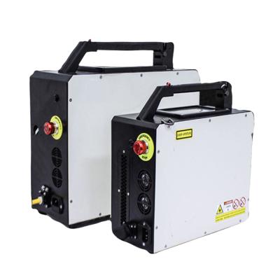 China 1.6mJ Portable Fiber Pulse Laser Cleaning Machine Oil Graffiti Rust Remover for sale