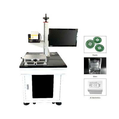 China Desktop UV Laser Marking Machine for Electronic Glass Plastic Marking UV Laser Engraving Machine for sale