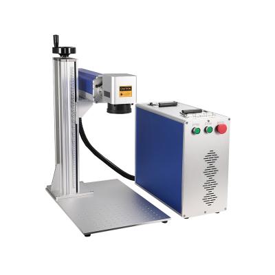 China Fiber Laser Marking Machine Desktop Small Laser Engraving Machine For Small Business for sale