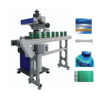 China Production Line Fiber/Co2/uv Laser Marking Machine Flying Laser Coding Machine for sale