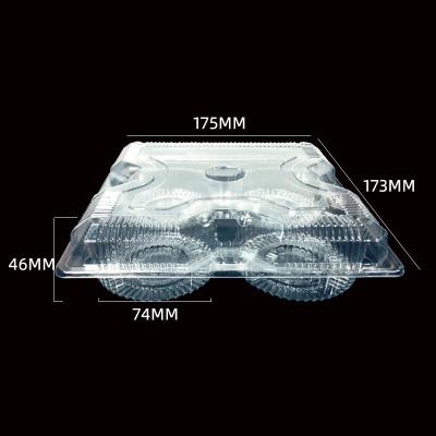 Cina SH-0058 OEM Imballaggi in PET trasparenti monouso di qualità alimentare per torte a base di uova da asporto in vendita