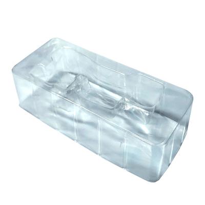 China Customized Clear PET Blister Insert Tray for Chrome Nail Powder Jar Makeup Tools Made for sale
