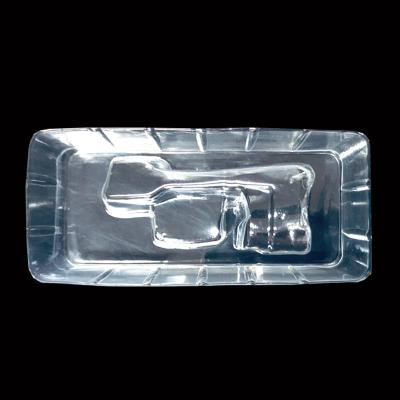 China Customized Clear PET Blister Insert Tray for Chrome Nail Powder Jar Makeup Tools Made for sale