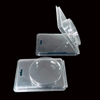 China Clear PET Hinged Plastic Packaging Clamshell Blister for False Nails ISO9001 Approved for sale