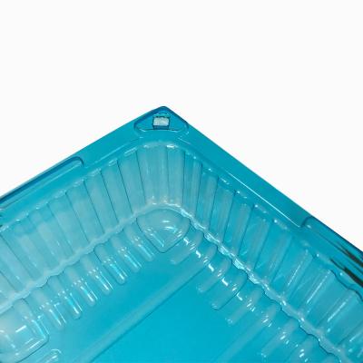 Cina 36 anni di esperienza Contenitore di plastica in PET blu Confezione in vesciche per granchi in vendita