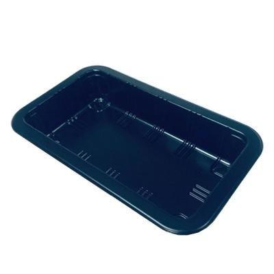 Cina 39000SqM Area di produzione Customized Disposable Black PP Blister Tray per alimenti in vendita